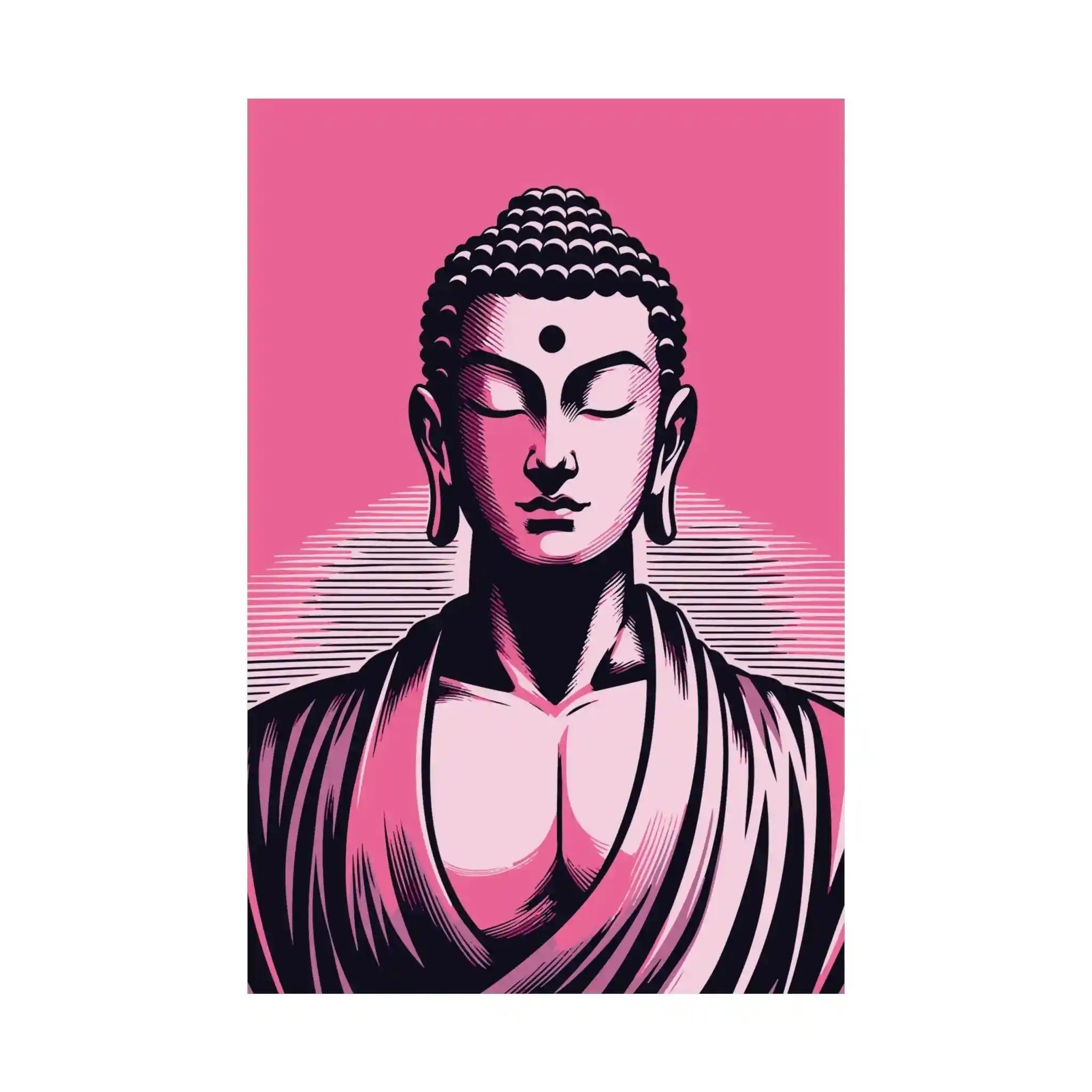 Pink Buddha Art | ZenArtBliss – Zenartbliss