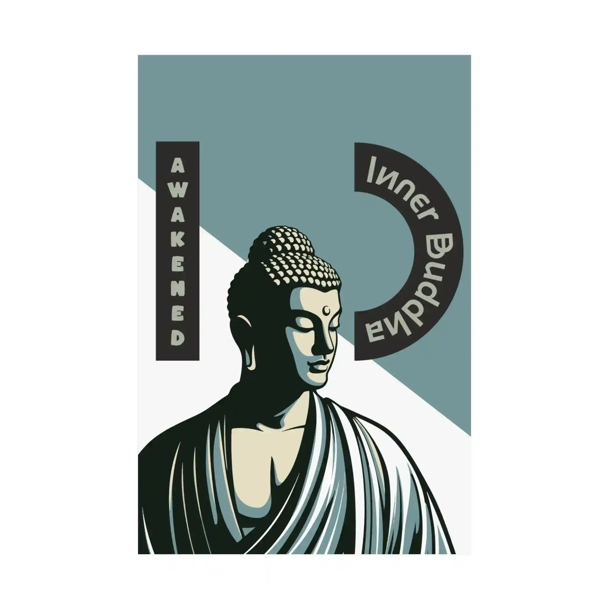 Vertical Poster - Awakened Buddha Print – Zenartbliss
