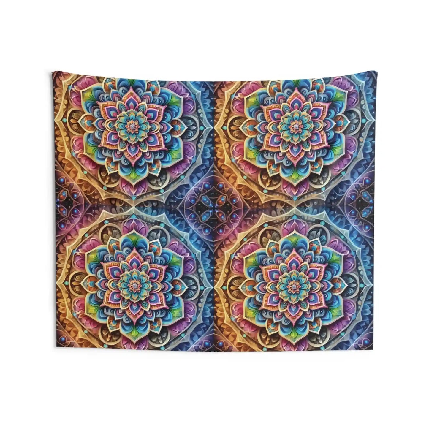 Colorful Mandala Wall Art | Zen Tapestry for Yoga Room Decor – Zenartbliss