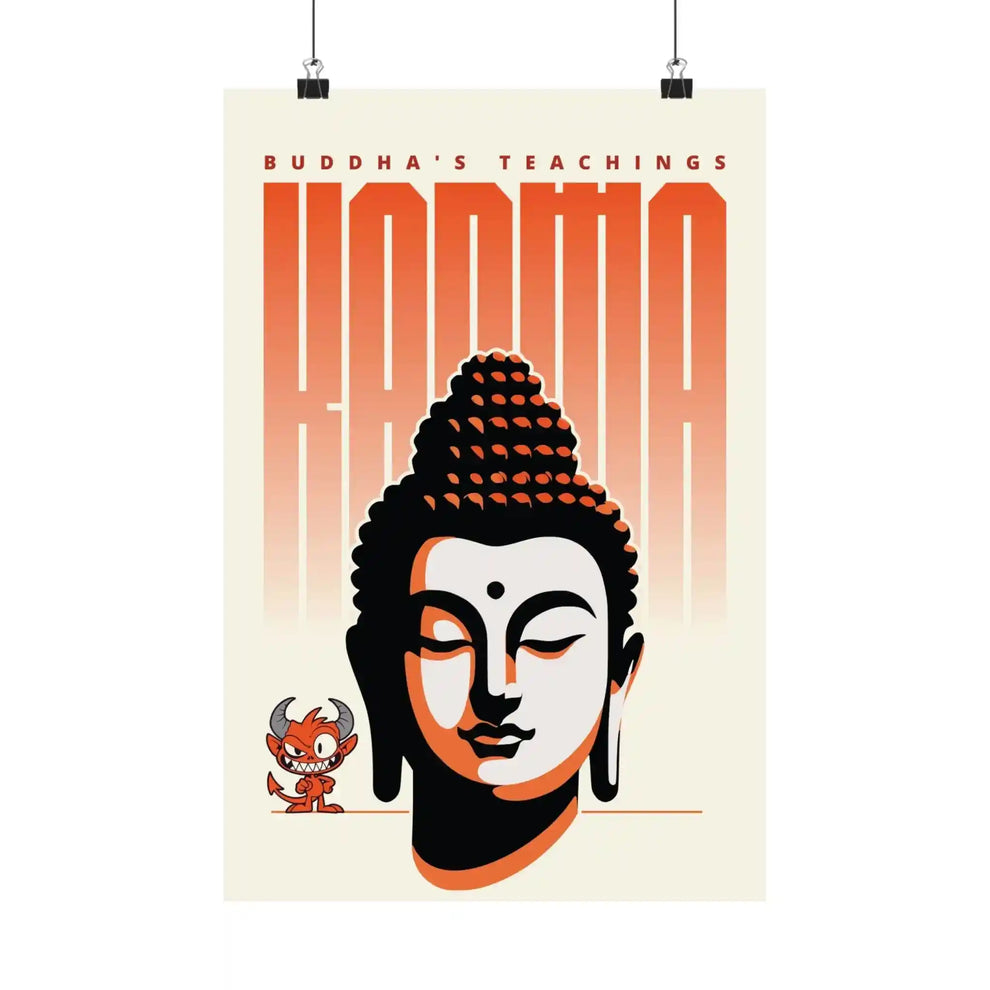 Karma Balance - Buddha's Teachings Poster – Zenartbliss