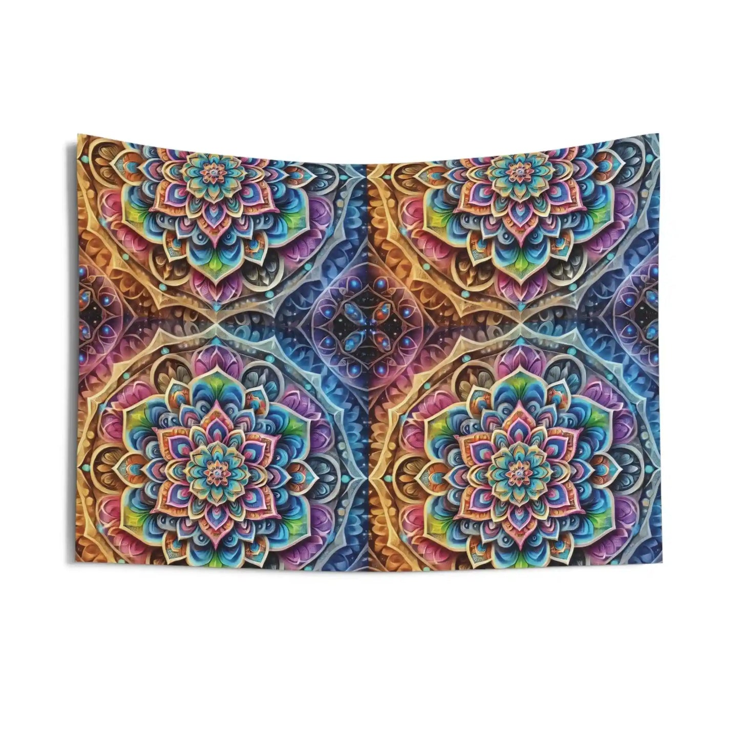 Colorful Mandala Wall Art | Zen Tapestry for Yoga Room Decor – Zenartbliss