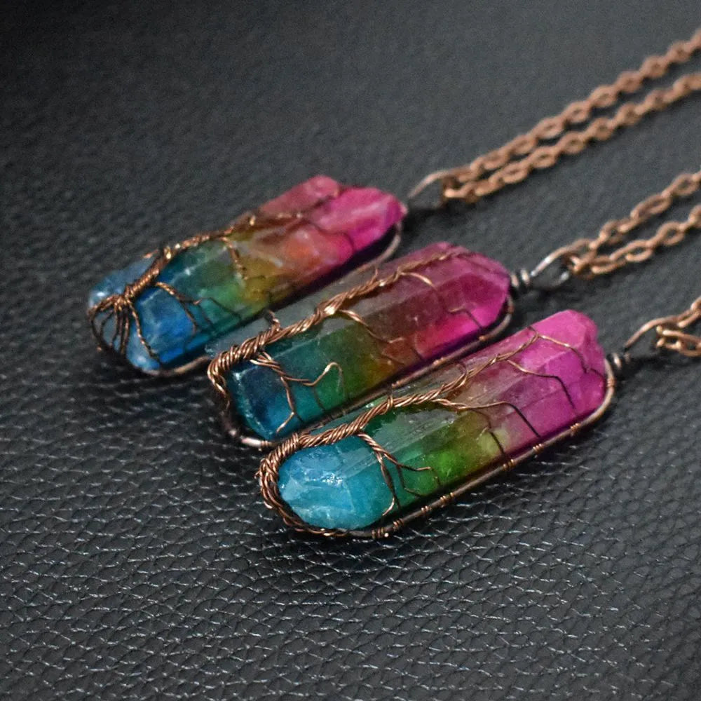 Eternal Rainbow Life Necklace – Zenartbliss