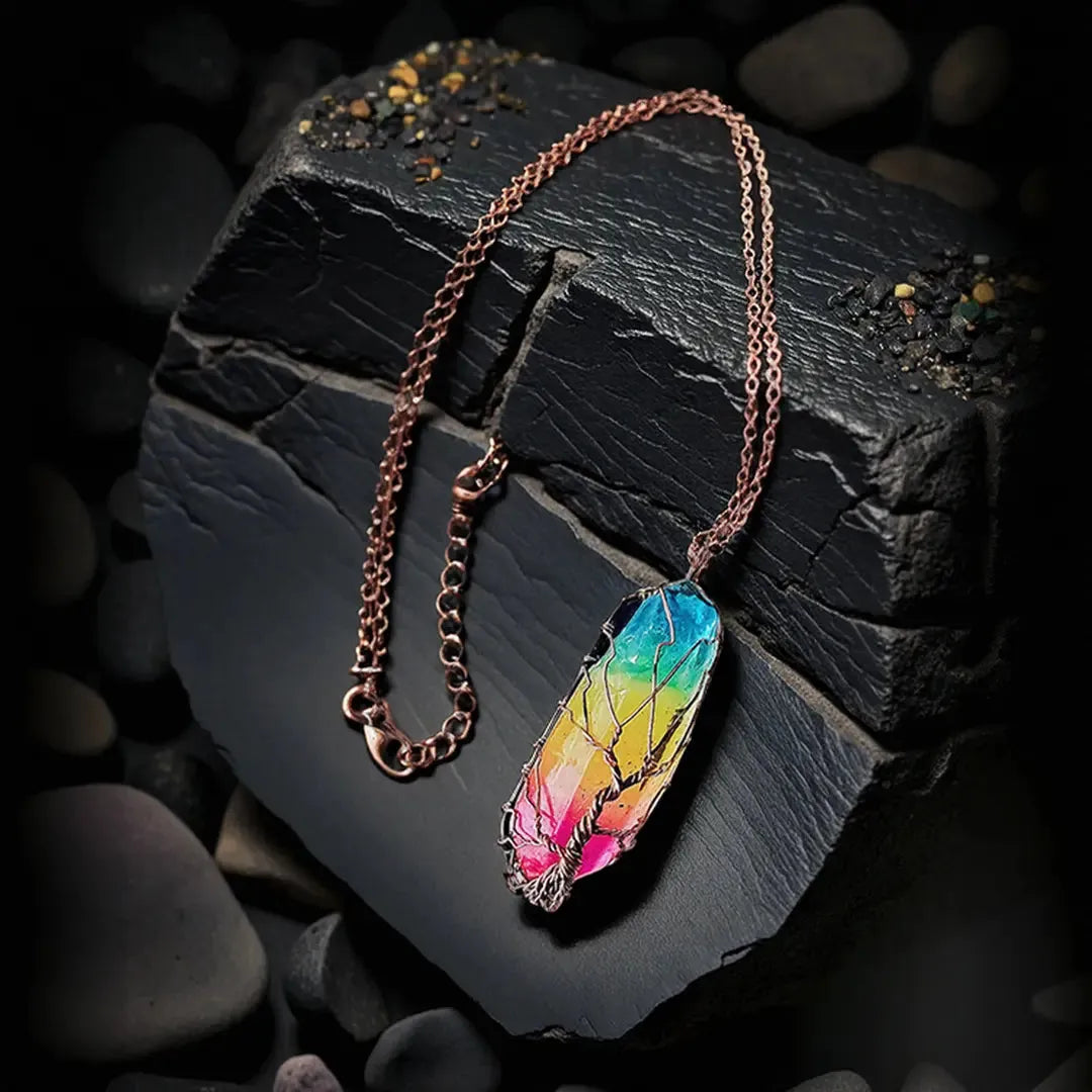 Eternal Rainbow Life Necklace – Zenartbliss