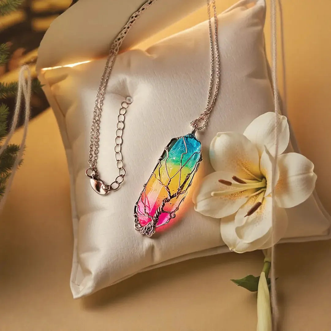Eternal Rainbow Life Necklace – Zenartbliss