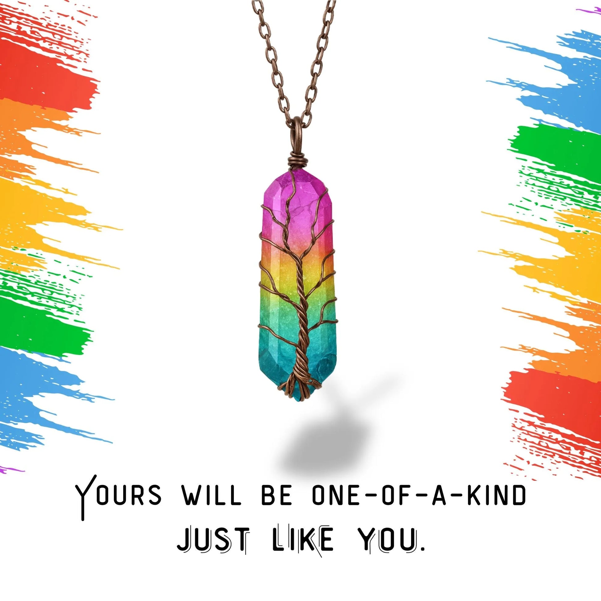 Eternal Rainbow Life Necklace – Zenartbliss