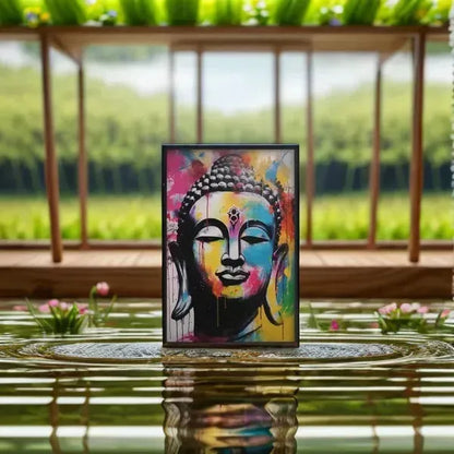 Graffiti-Inspired Buddha Painting – ZenArtBliss – Zenartbliss