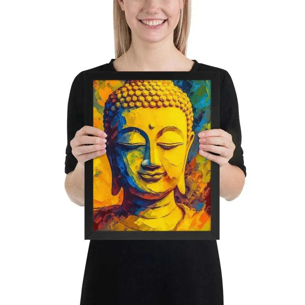 Modern Buddha Framed Print | ZenArtBliss.com – Zenartbliss