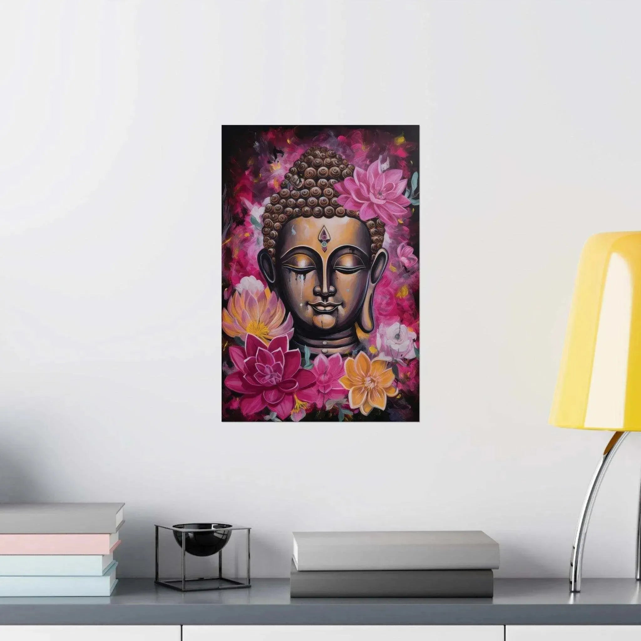 Nirvana Poster - Spiritual pink Zen buddha Artwork – Zenartbliss