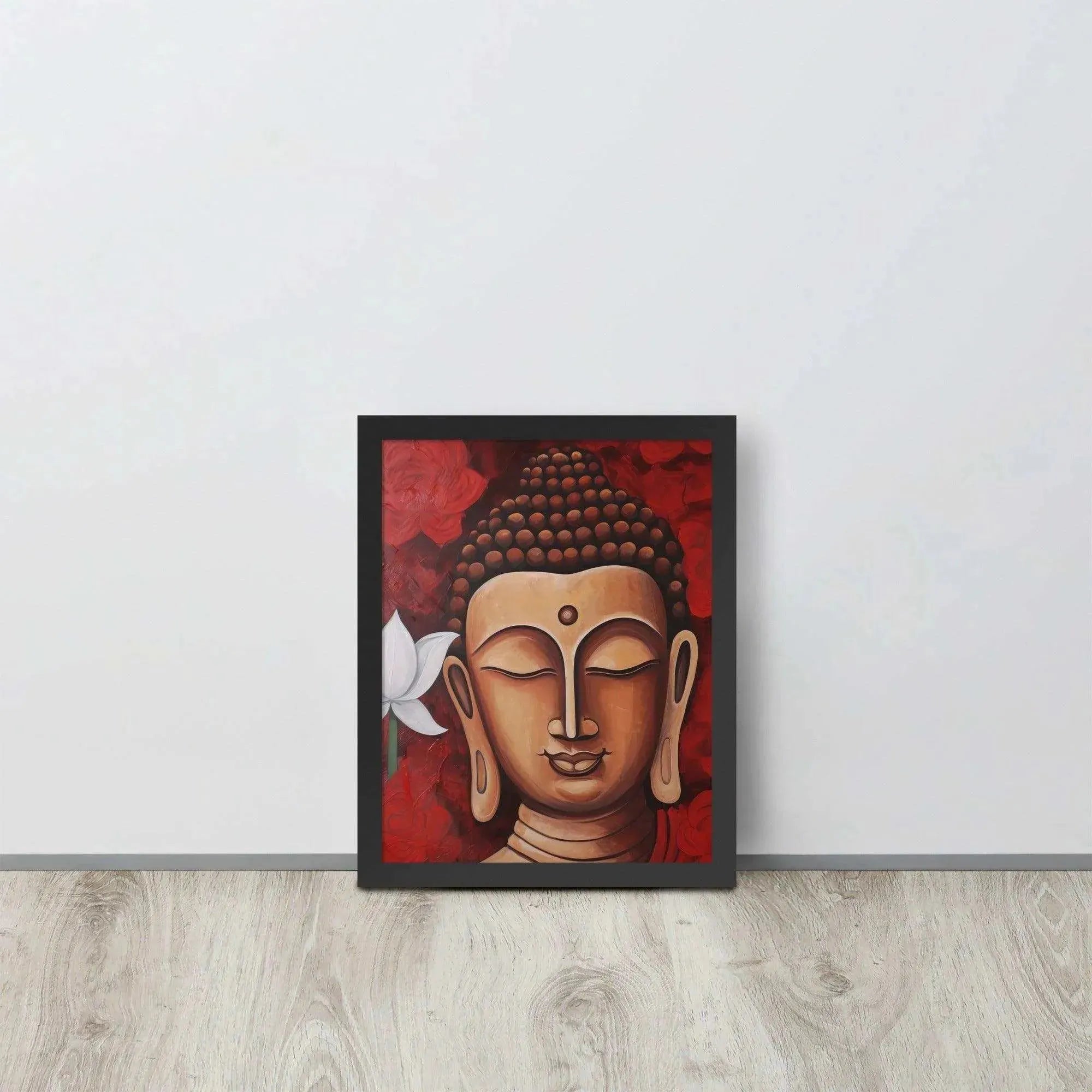 Vibrant Zen Buddha Framed Print | ZenArtBliss.com – Zenartbliss